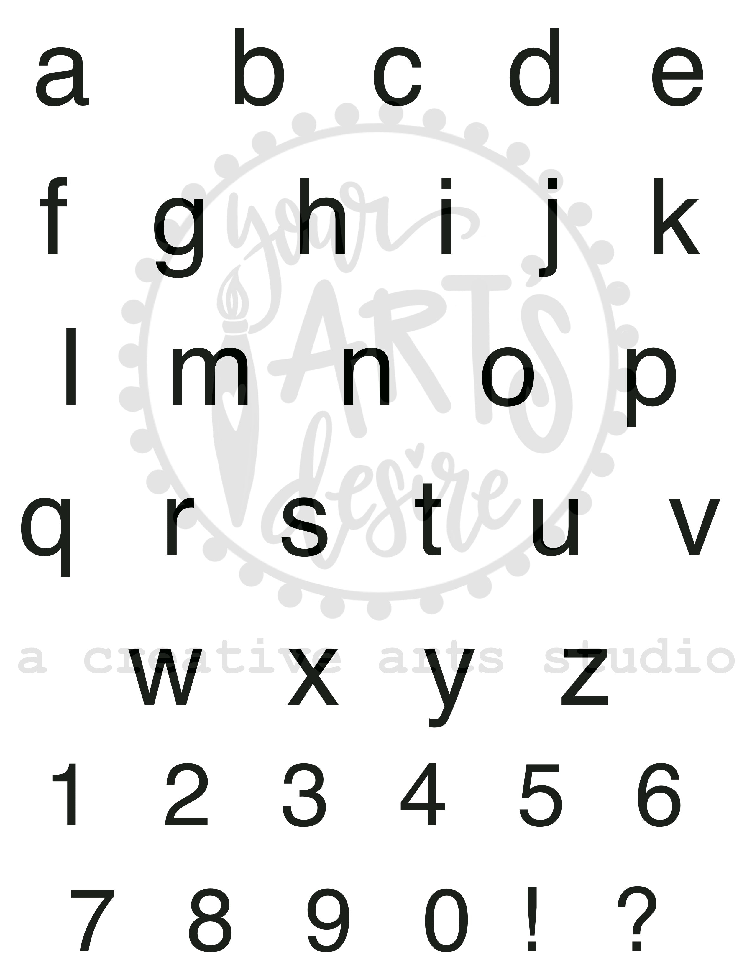 Alphabet Clipart Black And White